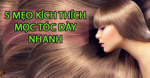 Bật mí 5 mẹo kích thích mọc tóc dày nhanh đến bất ngờ